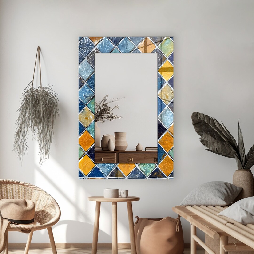 Mirror Wall Decor, Mirror for Bathroom, Living Room Wall Mirror, Long ...