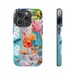 Girly Coastal Coconut Girl Collage Phone Case Tropical Charm, iPhone 15 ...