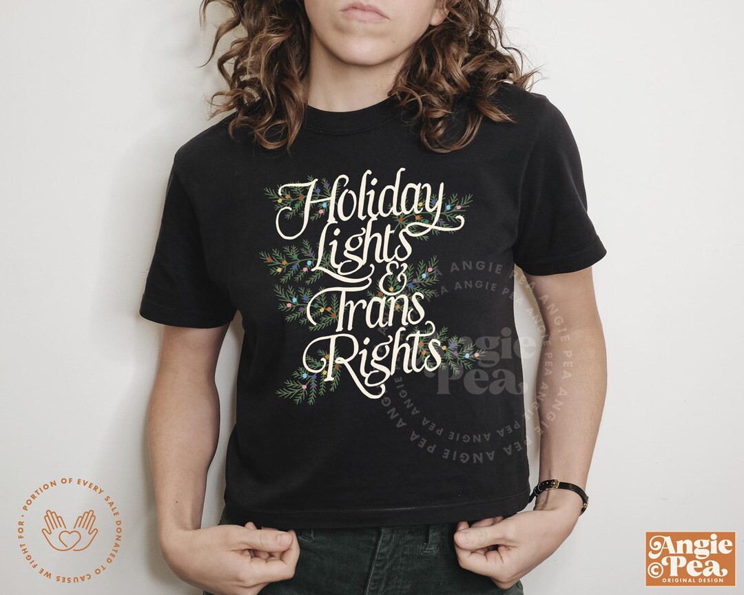 Trans Lights and Human Rights, Trans Christmas, Trans Rights, Protect ...