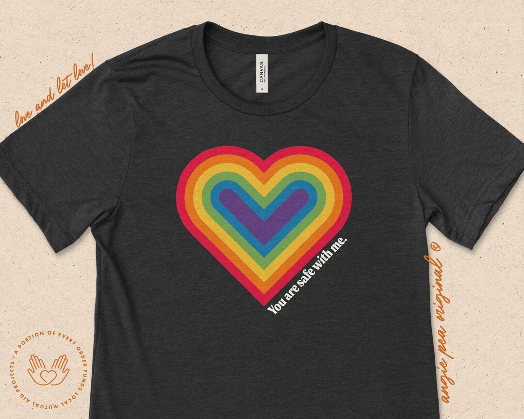 Ally Shirt, Safe Person Shirt, LGBTQ Ally T Shirt, LGBTQ Shirt for Ally ...