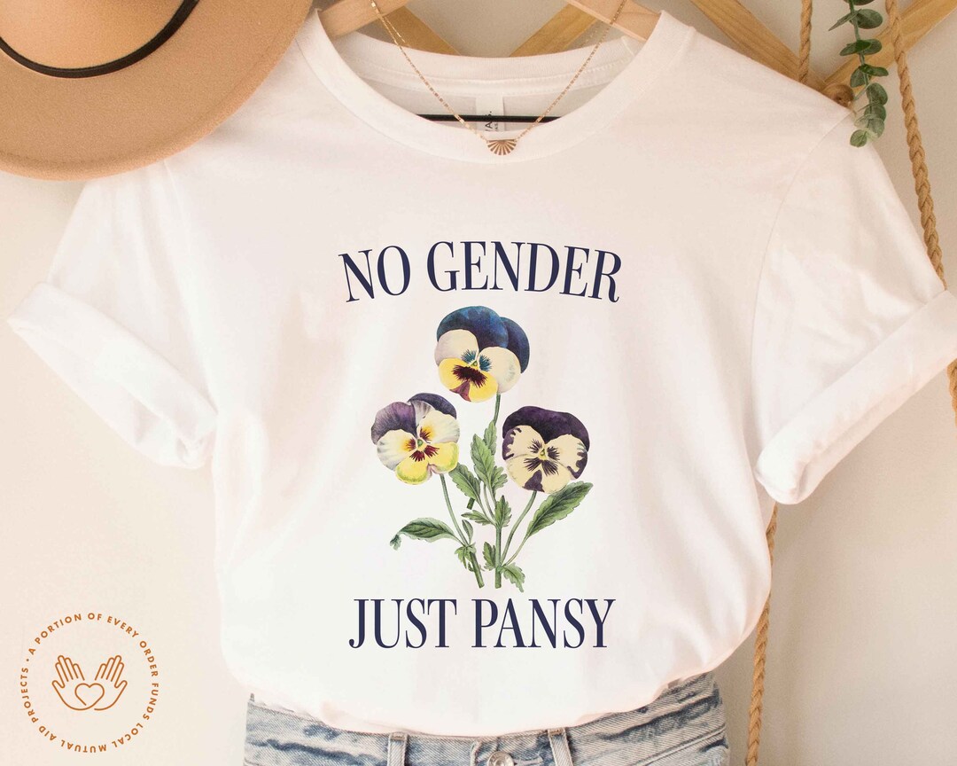 No Gender Just Pansy, Non Binary, Enby, Genderqueer, Genderfluid ...