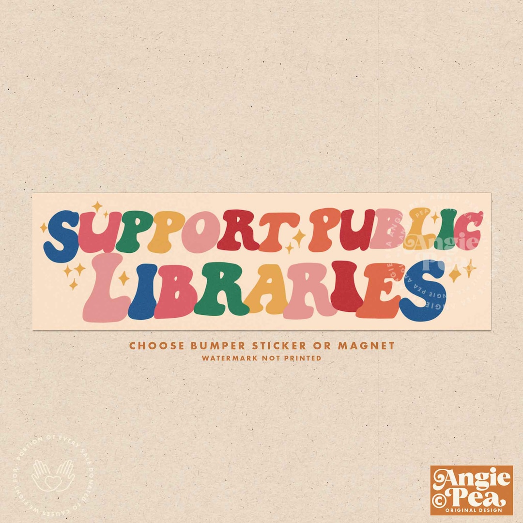 Library Bumper Sticker, Library Bumper Magnet, Librarian Sticker ...