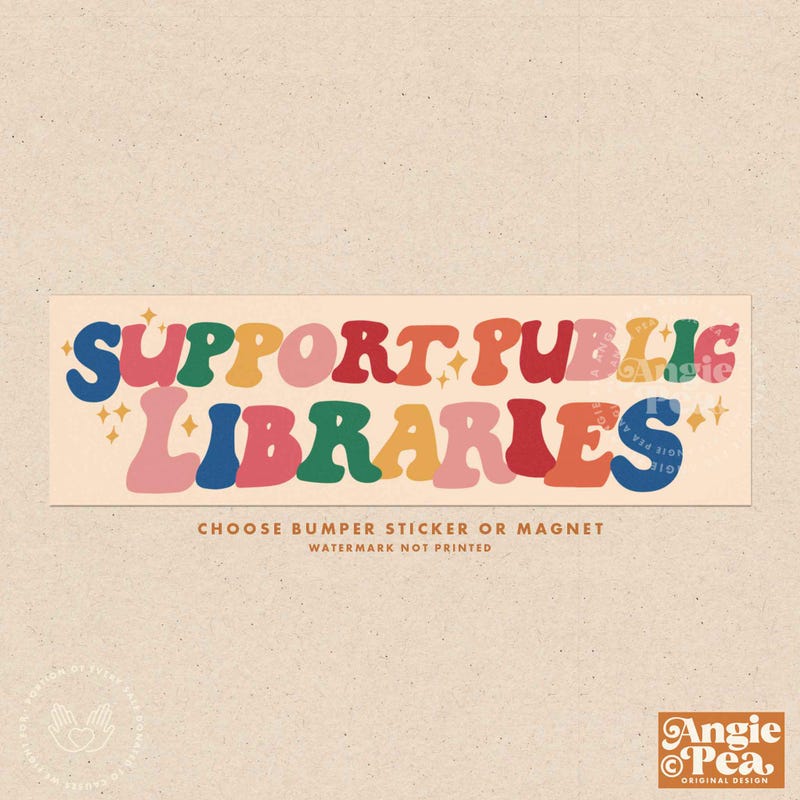 Bumper Sticker Libraries - Etsy