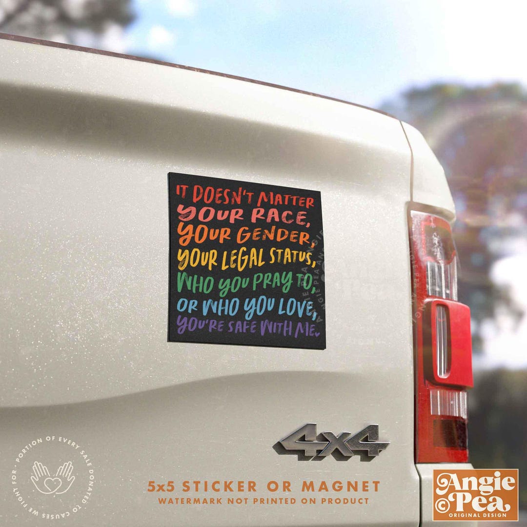 You're Safe With Me Sticker, Safe Person, Safe Space Sticker, Human ...
