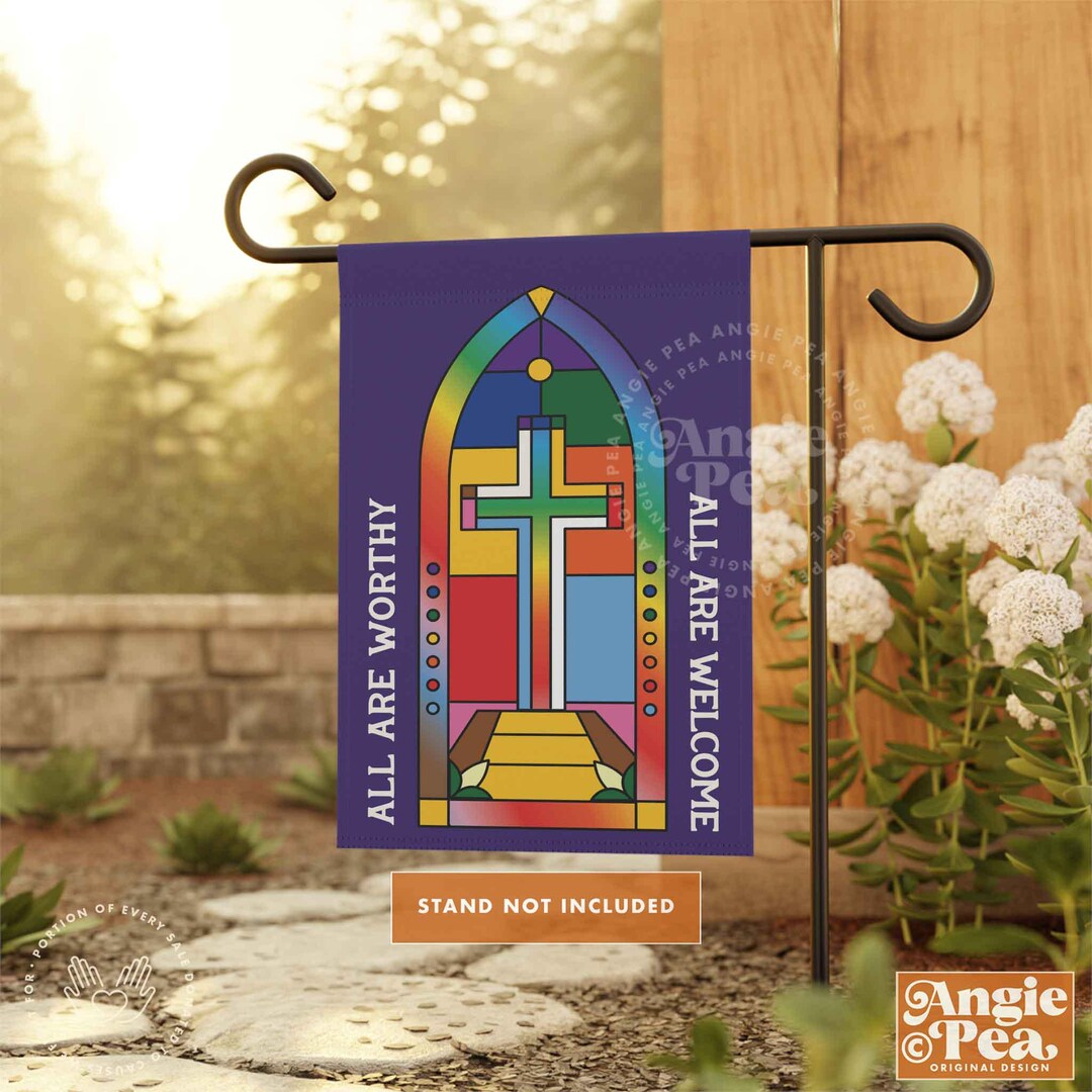 Progressive Christian LGBTQ Pride Flag, LGBTQ Christian Flag, All Are ...