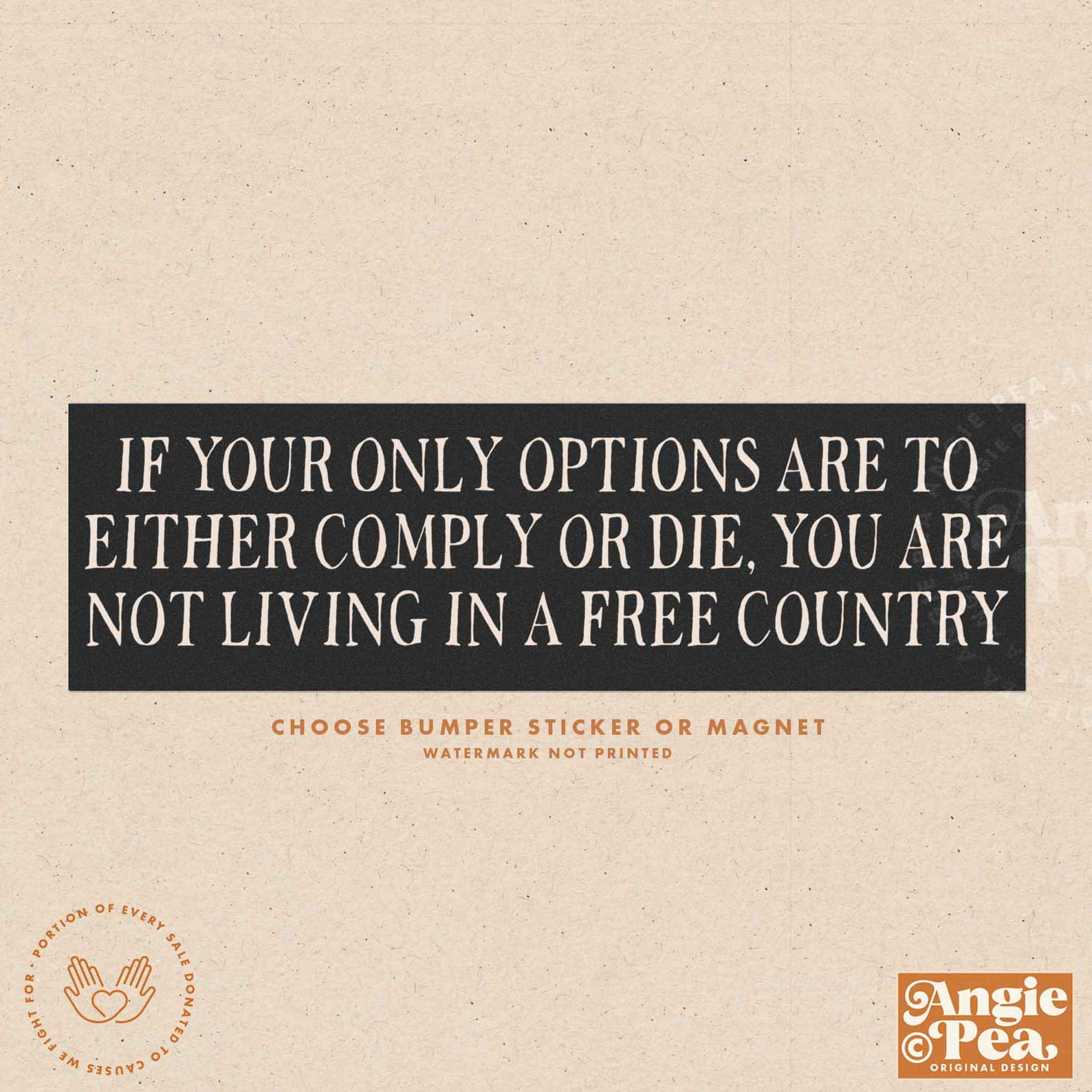 If Your Only Options Are to Either Comply or Die You Are Not Living in ...