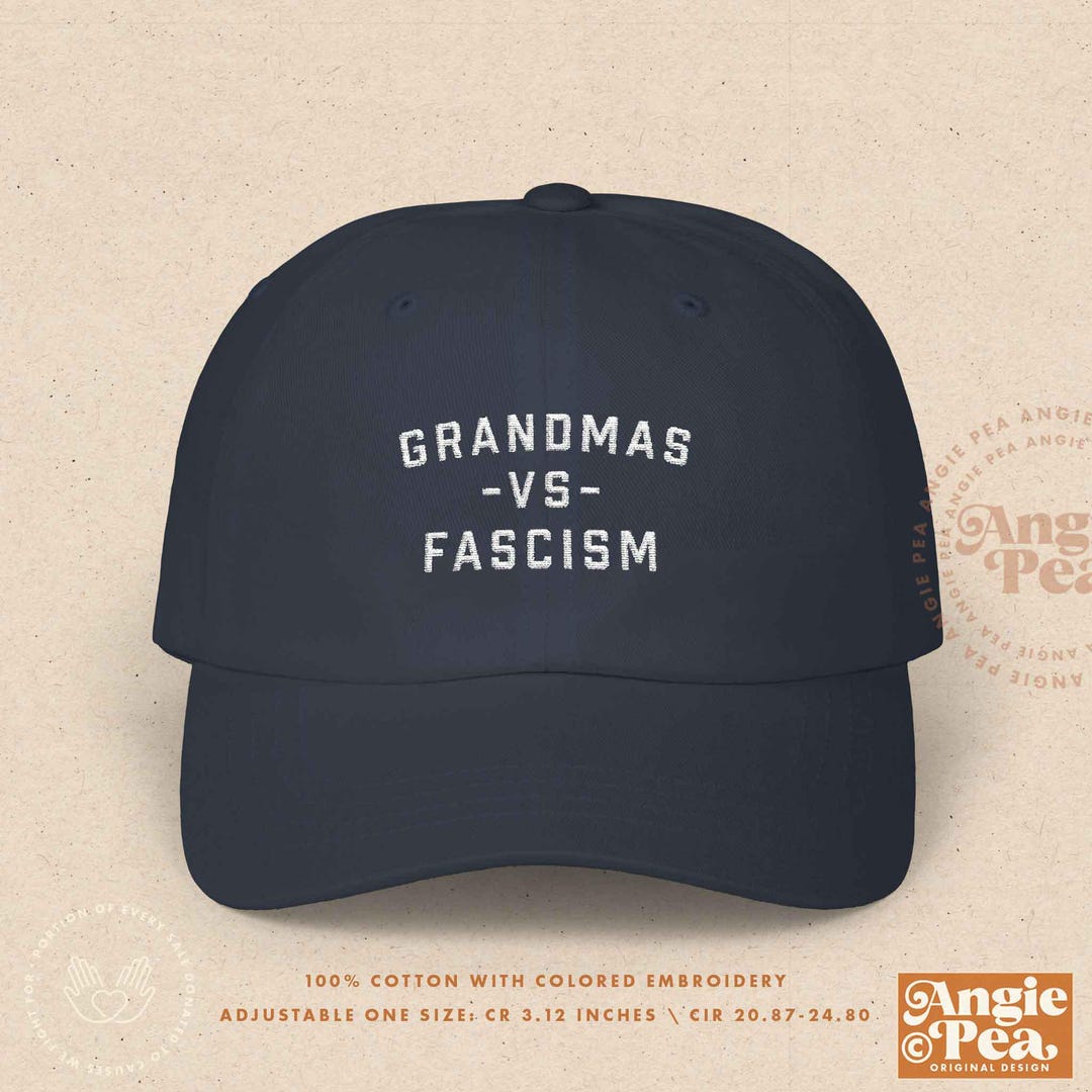 Grandmas Against Fascism, Anti Fascist Hat - Etsy