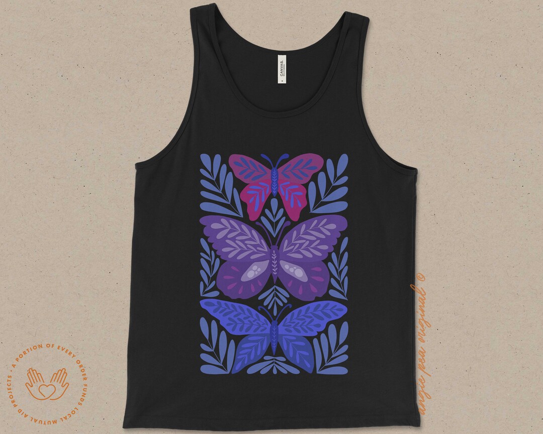 Subtle Bi Pride, Bi Pride, Bi Tank, Bisexual Pride, Bi Flag, Butterfly ...
