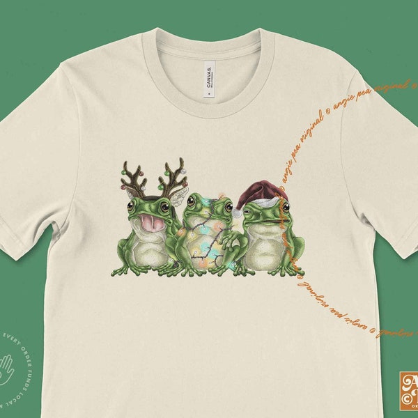 Christmas Frog - Etsy