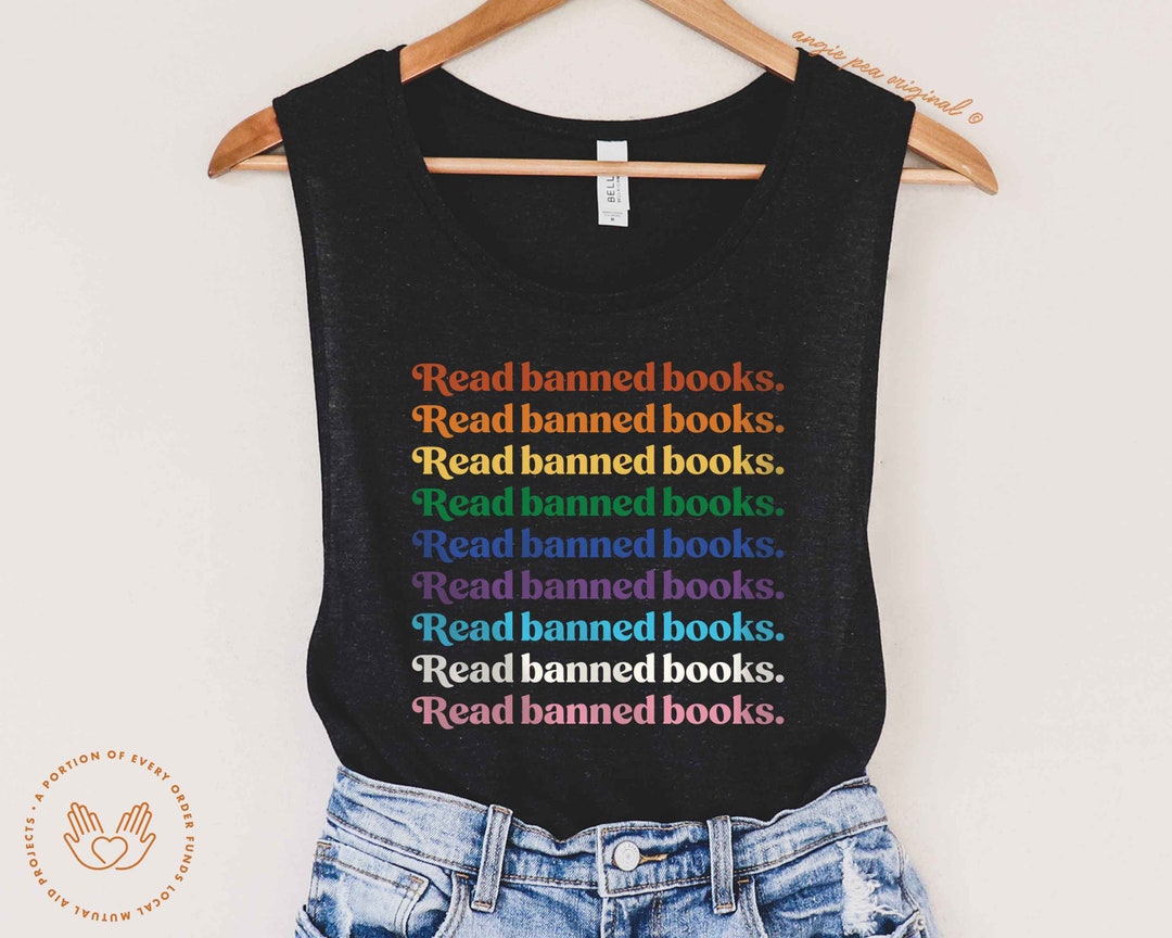 Banned Books Shirt, Tank, Read Banned Books, Stop Book Banning, Ban ...