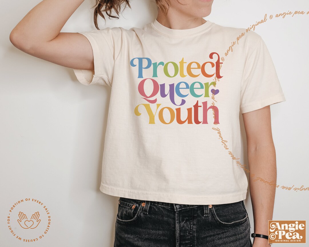 Protect Queer Youth, Protect Queer Kids, Boxy Crop, Comfort Colors - Etsy