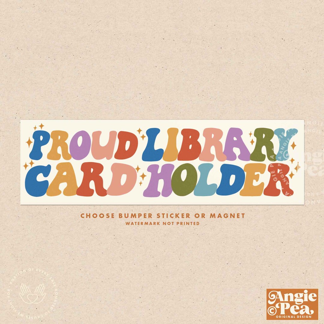 Library Bumper Sticker, Library Bumper Magnet, Librarian Sticker, Get a ...