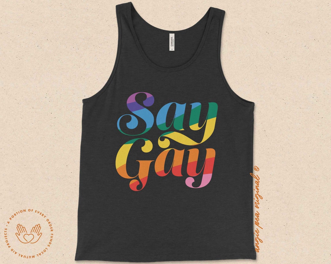 Say Gay Tank, Florida Pride Tank, Gay Pride Tank, Don't Say Desantis ...