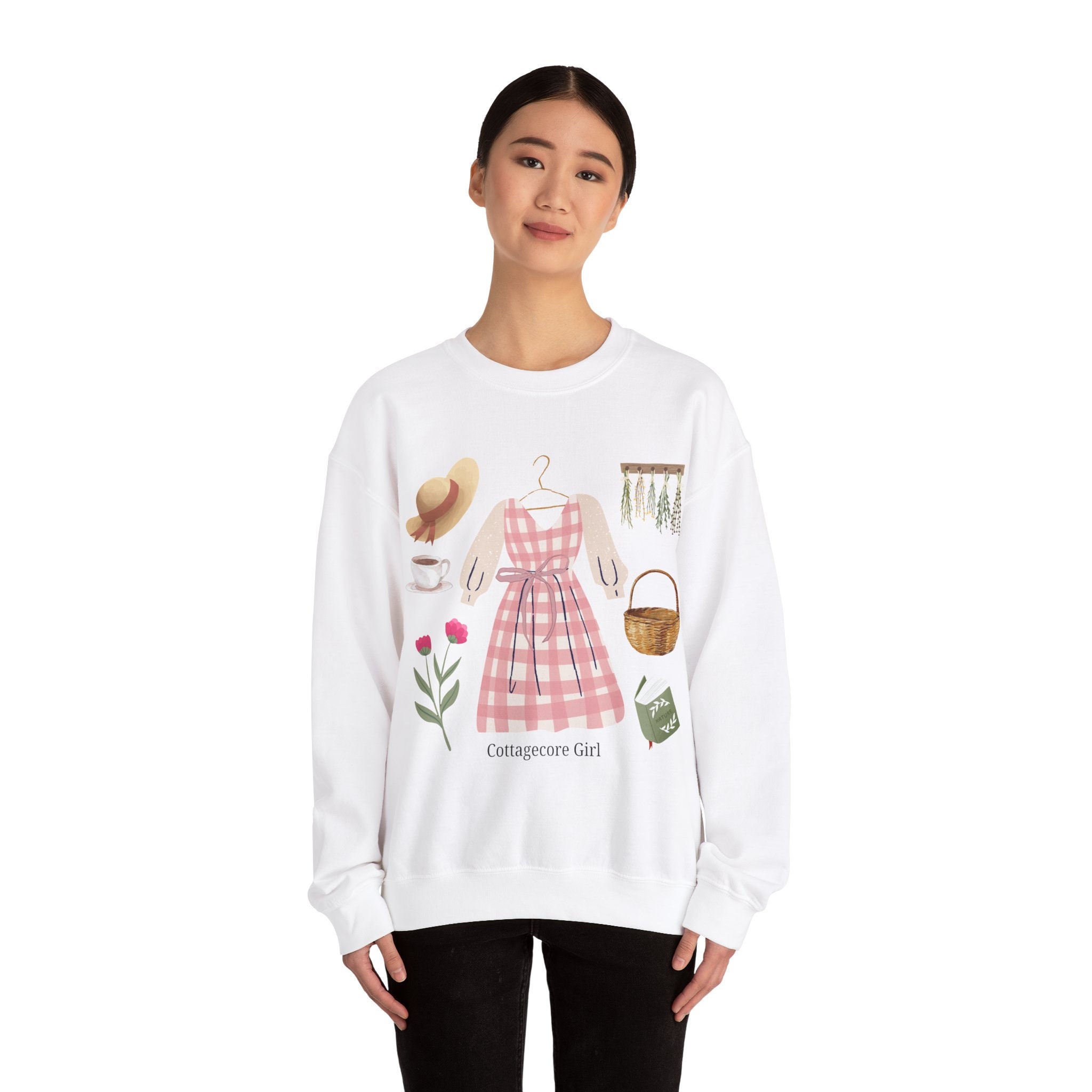 Womens Cottage Style Cottagecore Crewneck Sweatshirt - Etsy
