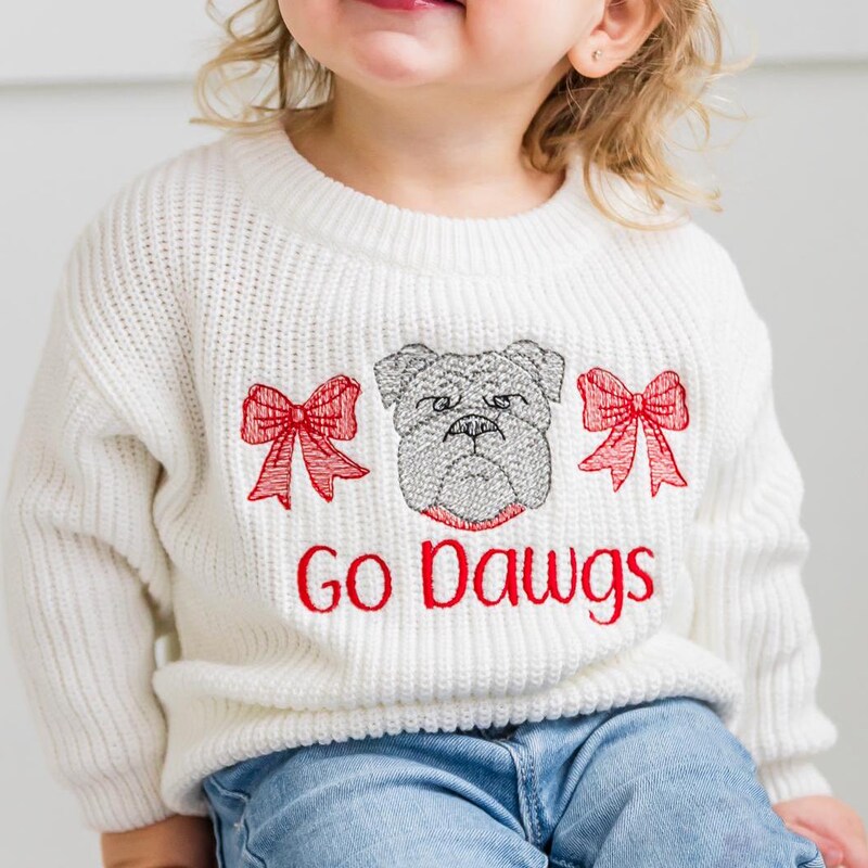 Georgia Bulldogs Embroidery - Etsy