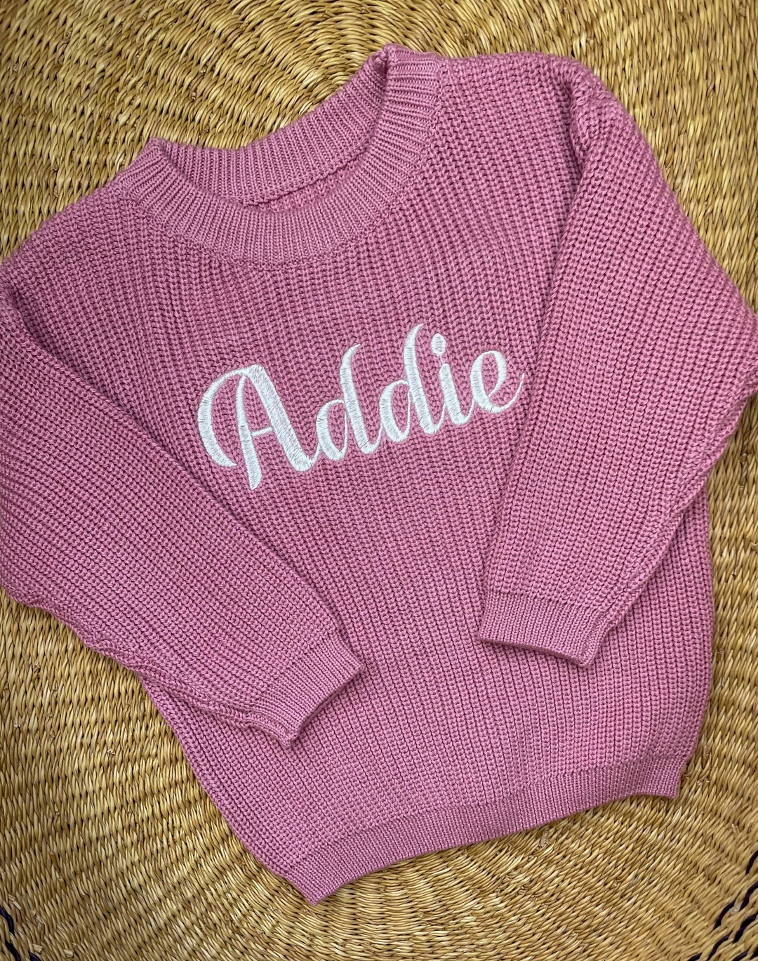 Kids Name Embroidered Sweater - Baby Sweater With Name - Boys ...