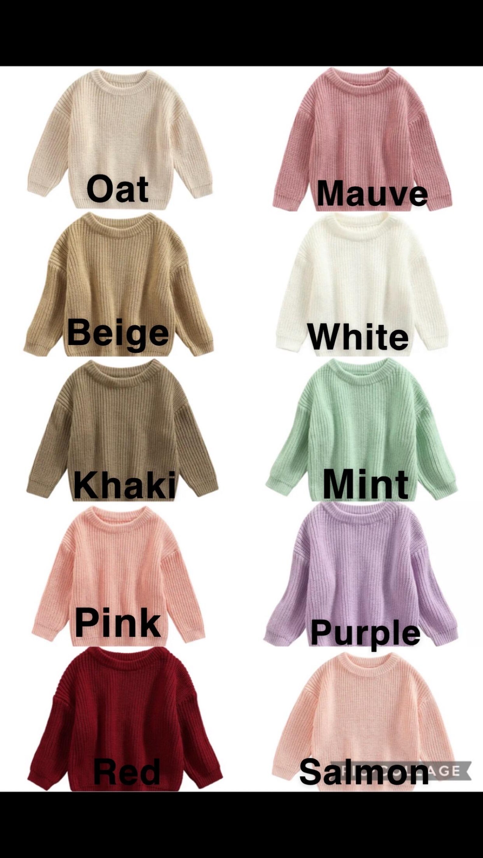 Girls Personalized Embroidered Bow Sweater - Custom Name Knit - Etsy
