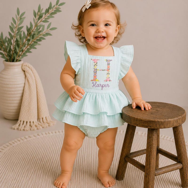 Baby Floral Rompers - Etsy