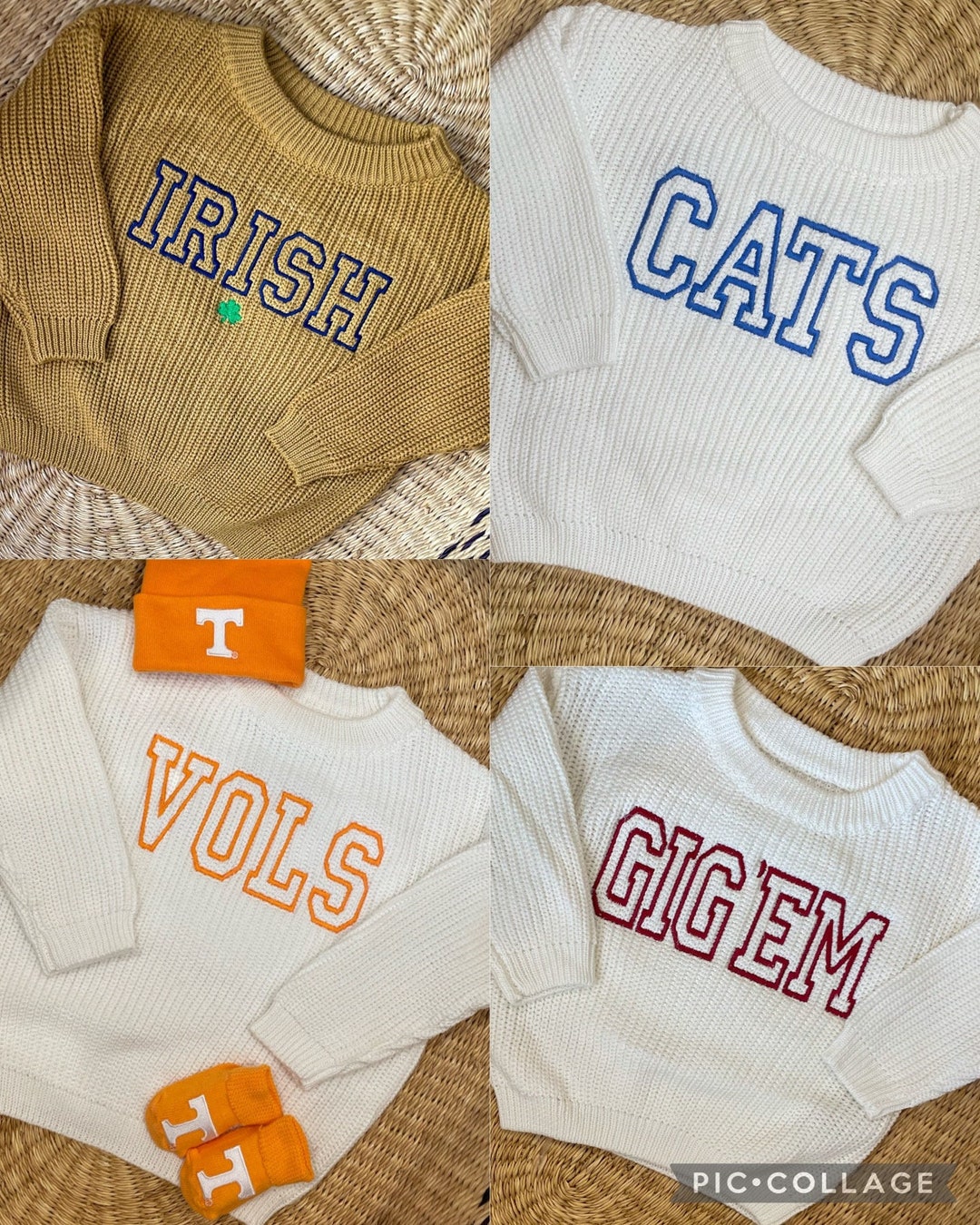 Custom Embroidered Baby Sports Sweater: Personalized Varsity Style ...