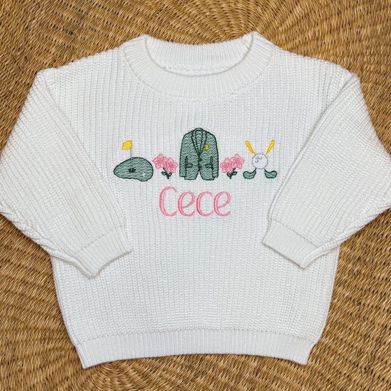 Toddler Girl Golf Sweater - Etsy