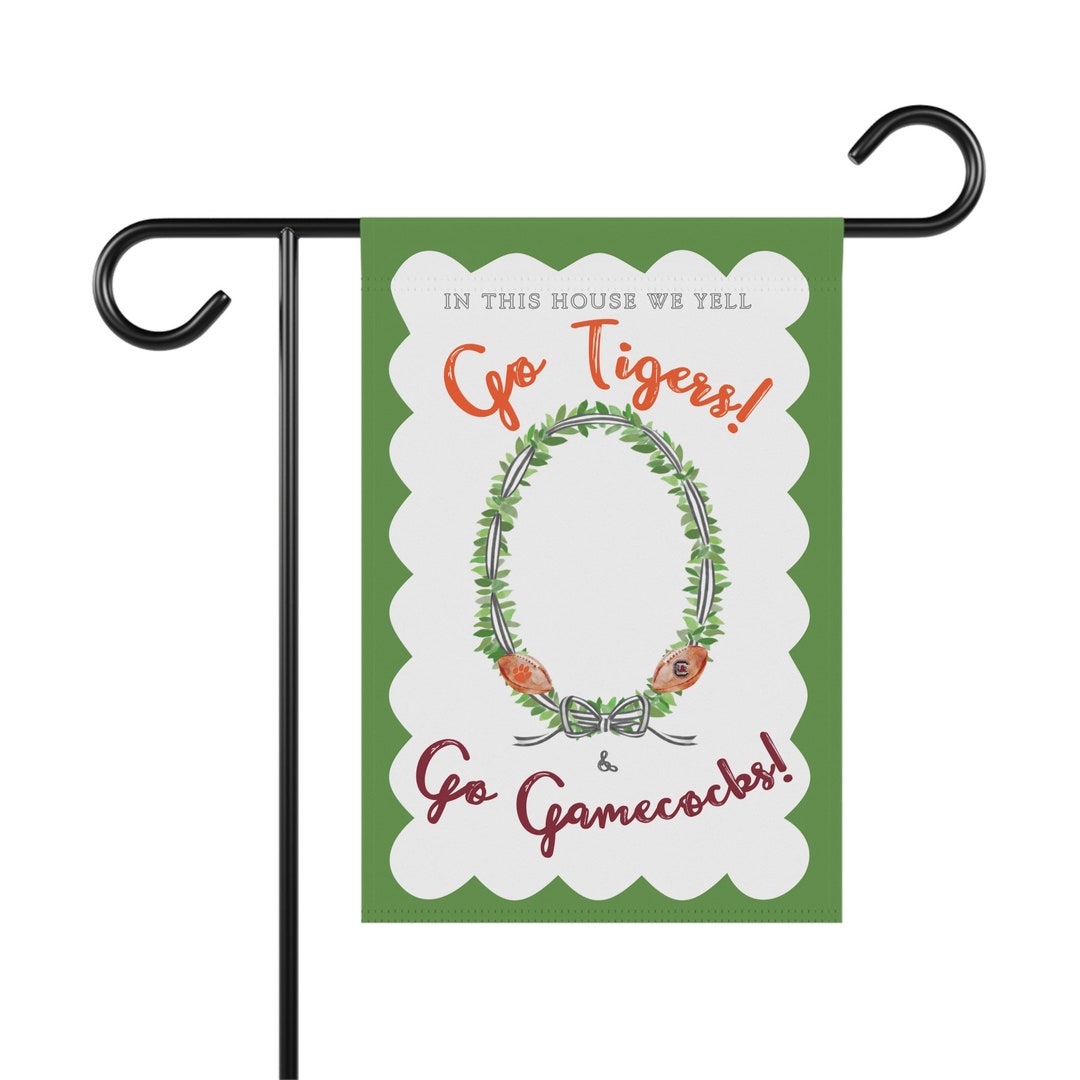GAMEDAY // House Divided Garden Flag Style 1 // Clemson // Carolina ...