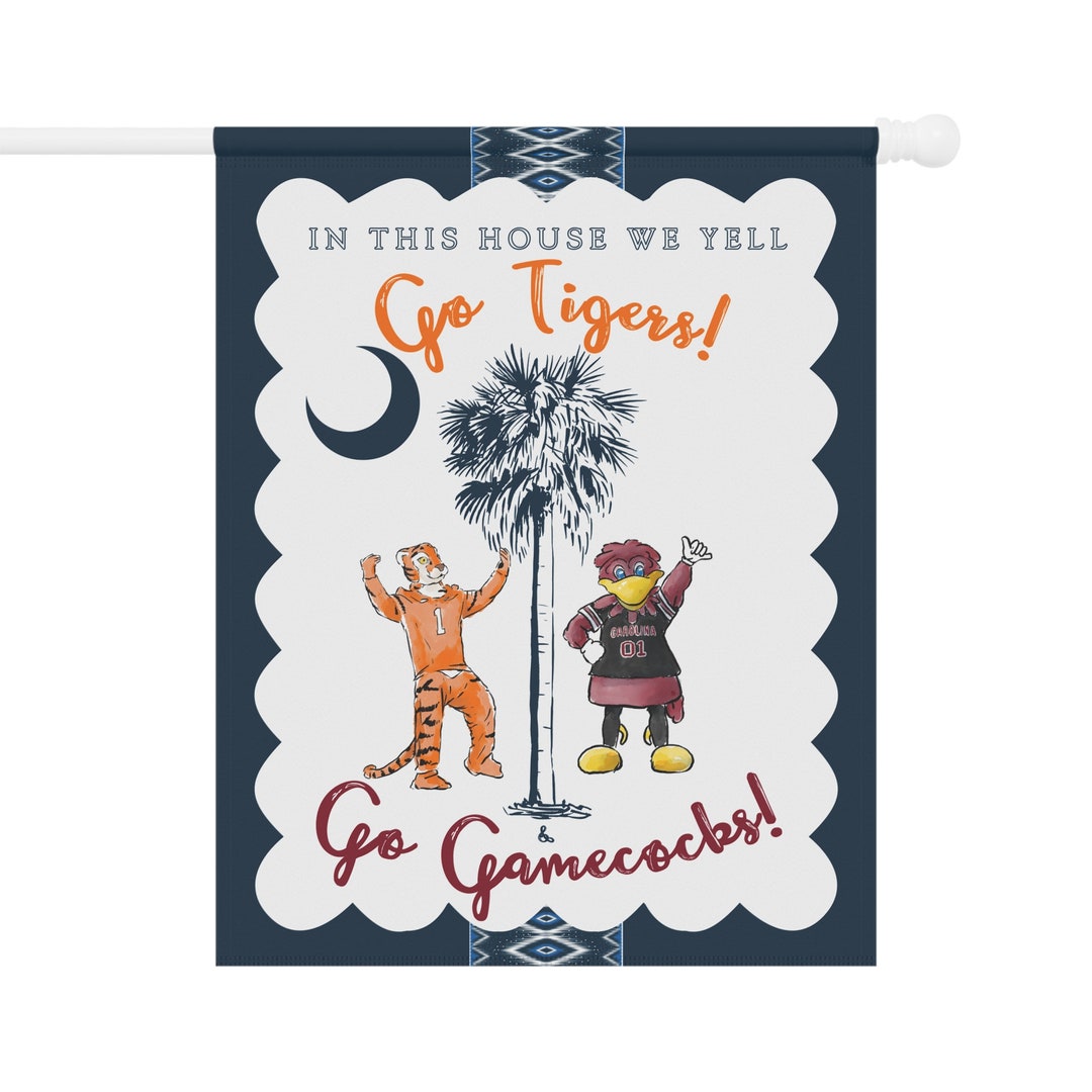 GAMEDAY // Palmetto Flag // House Divided Flag // Clemson // Carolina ...