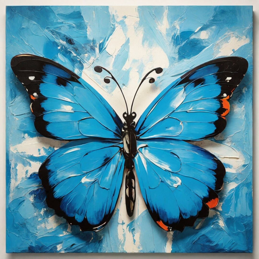 A Beautiful Blue Butterfly - Etsy