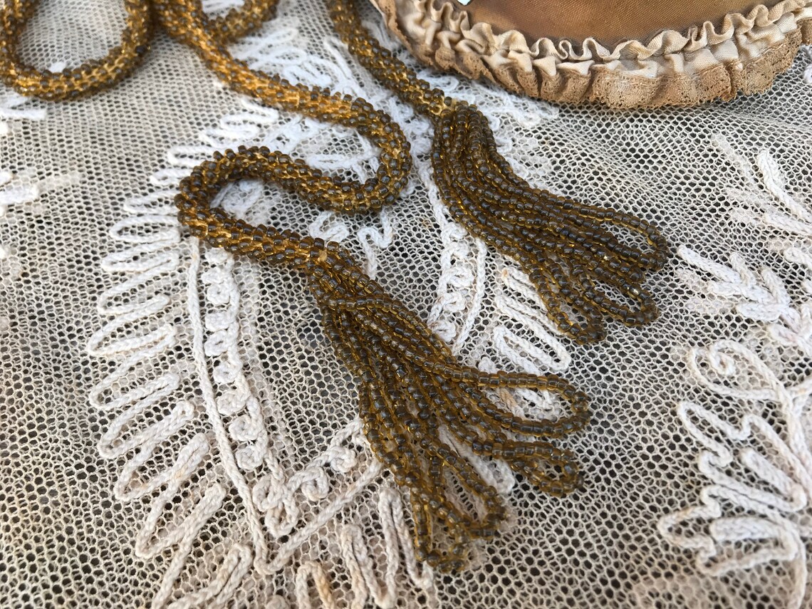 1920s Beaded Art Deco Flapper Necklace REDUCED - Etsy