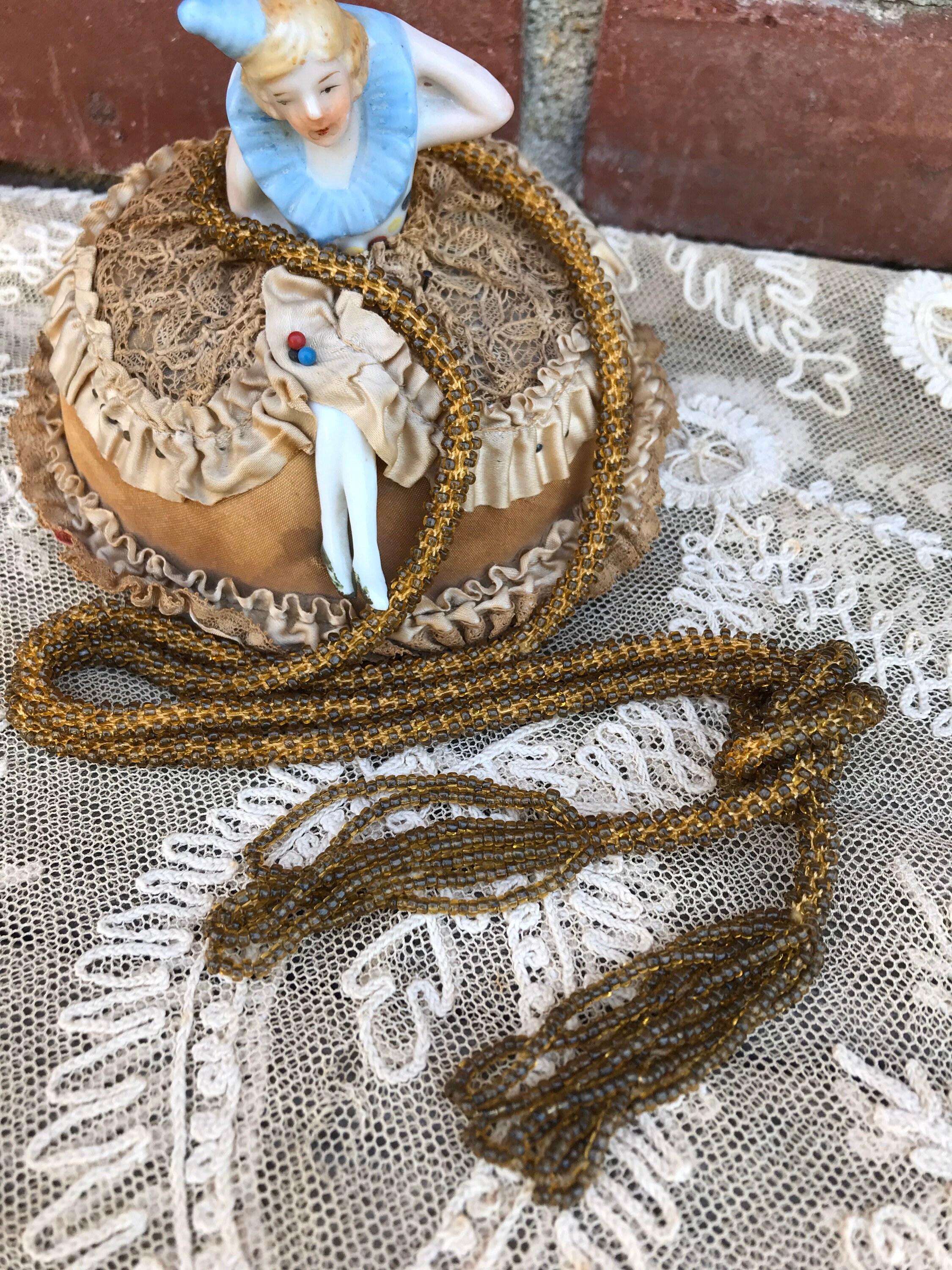 1920s Beaded Art Deco Flapper Necklace REDUCED - Etsy