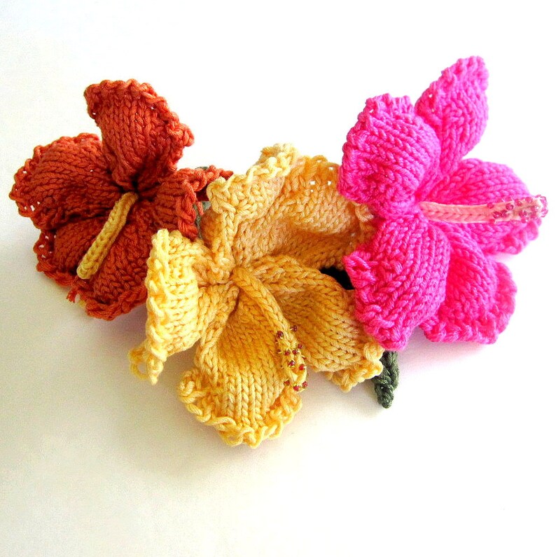 PDF Knitting Pattern - Hibiscus - Etsy