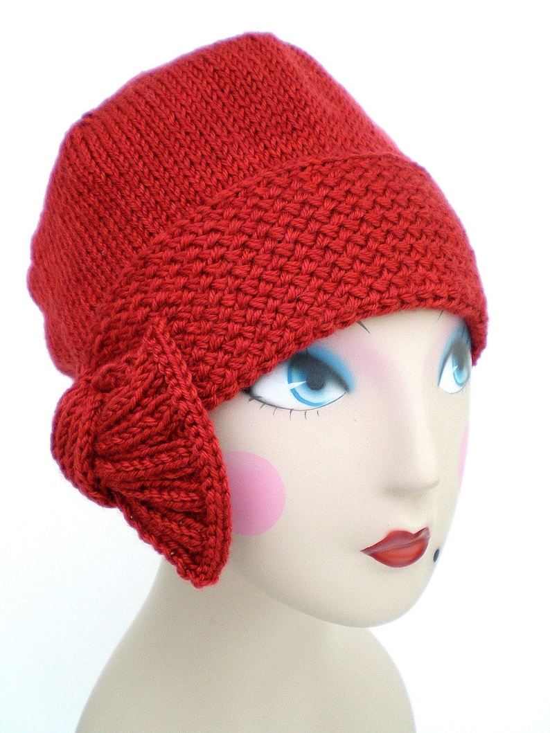 PDF Knitting Pattern - Flapper Cloche Hat - Etsy