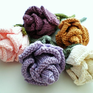 PDF Knitting Pattern - Rose Bud - Etsy