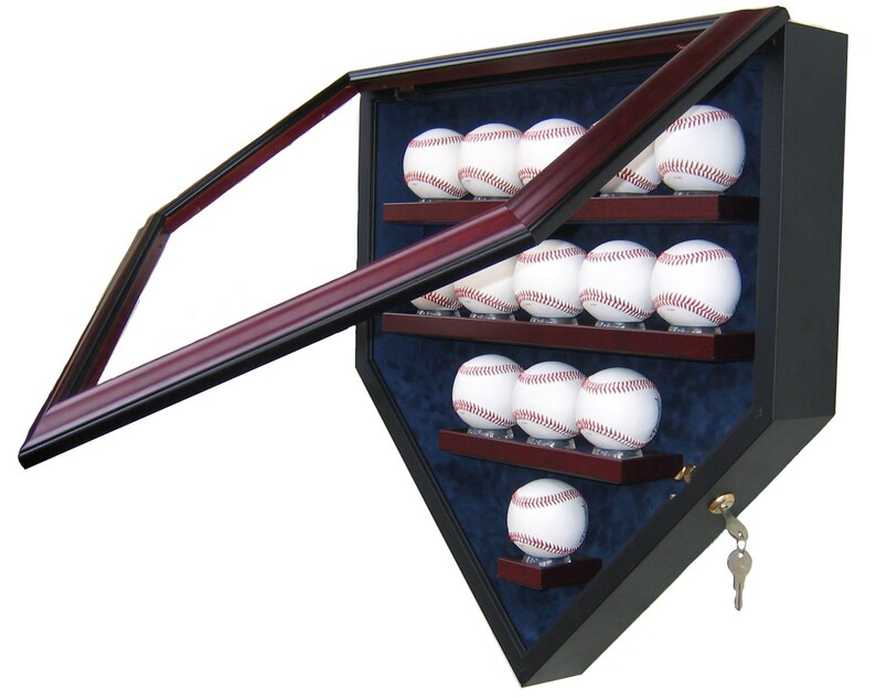 14 Baseball Homeplate Shaped Display Case - Etsy