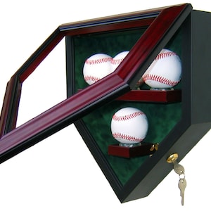 4 Baseball Homeplate Shaped Display Case - Etsy
