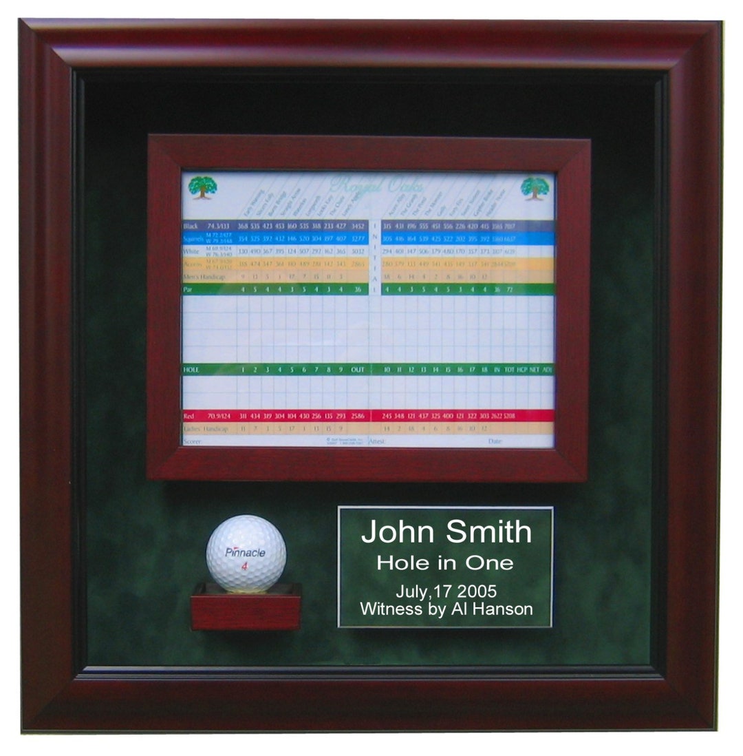 Hole in One Golf Display Case - Etsy