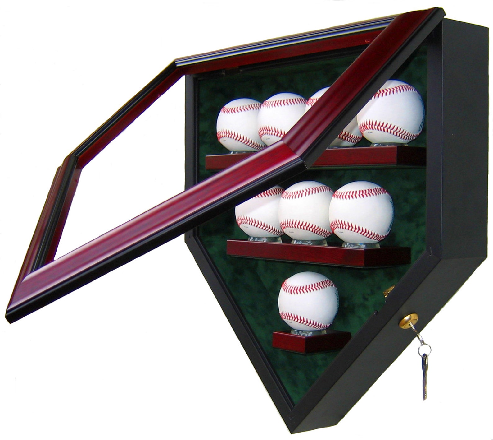 8 Baseball Homeplate Shaped Display Case - Etsy