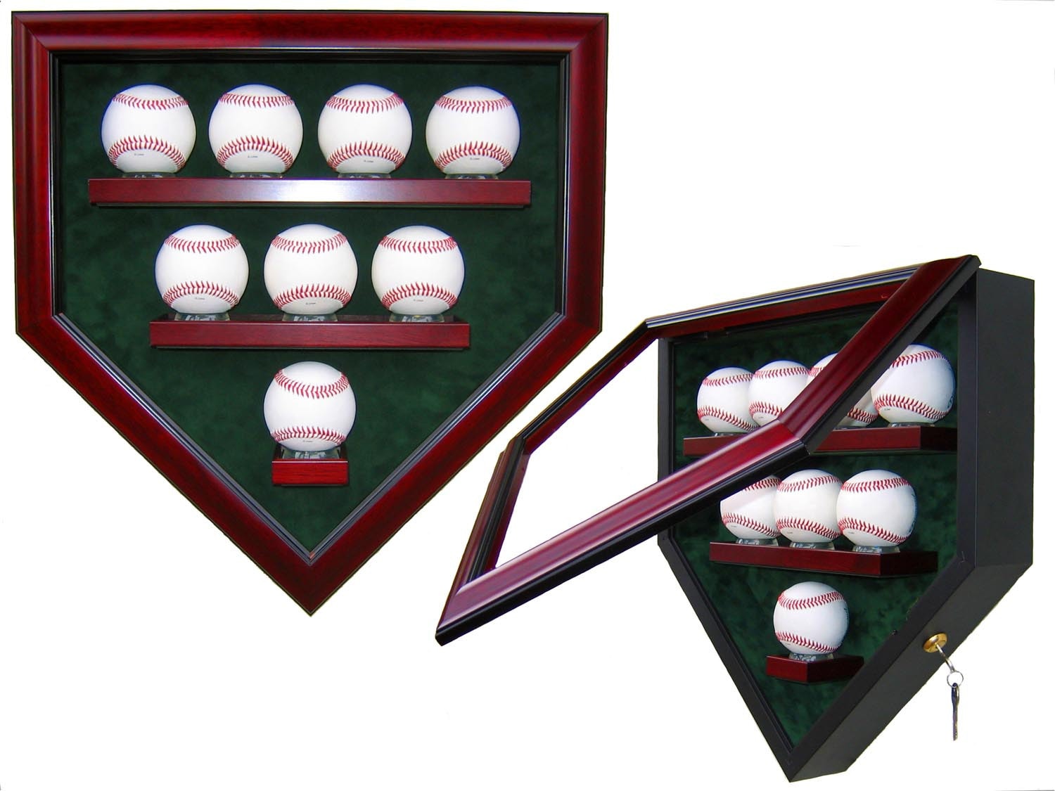 8 Baseball Homeplate Shaped Display Case | Etsy