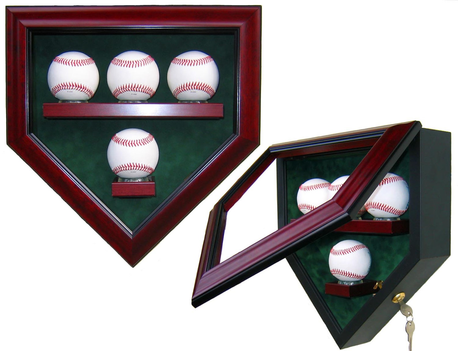 4 Baseball Homeplate Shaped Display Case | Etsy