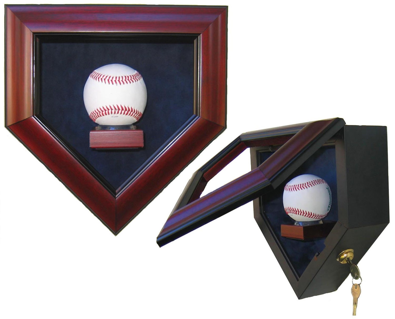 1 Baseball Homeplate Shaped Display Case - Etsy