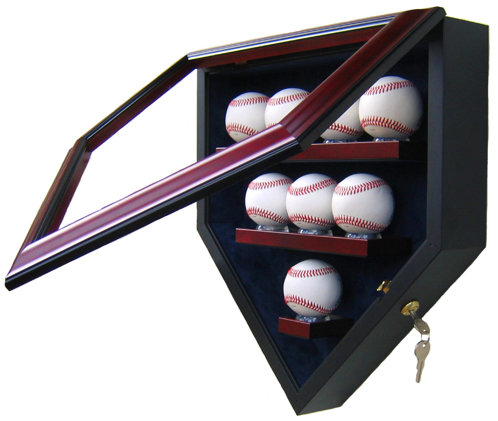 8 Baseball Homeplate Shaped Display Case - Etsy