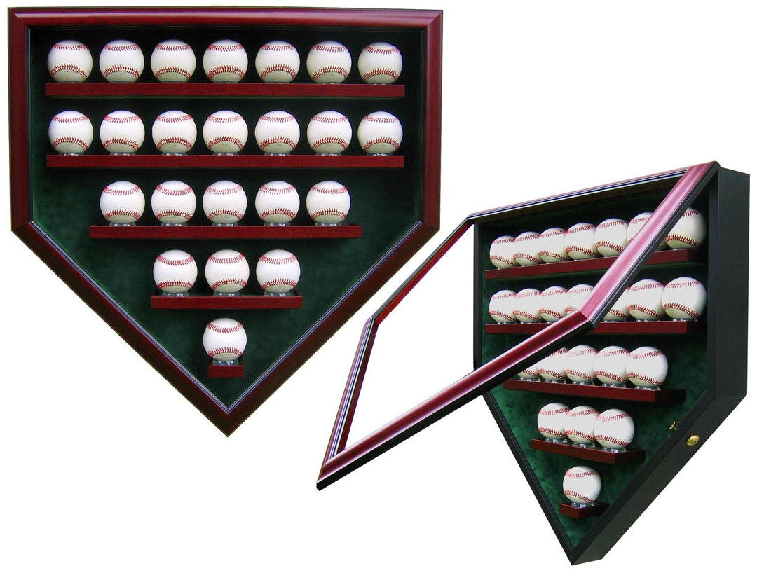 23 Baseball Homeplate Shaped Display Case - Etsy