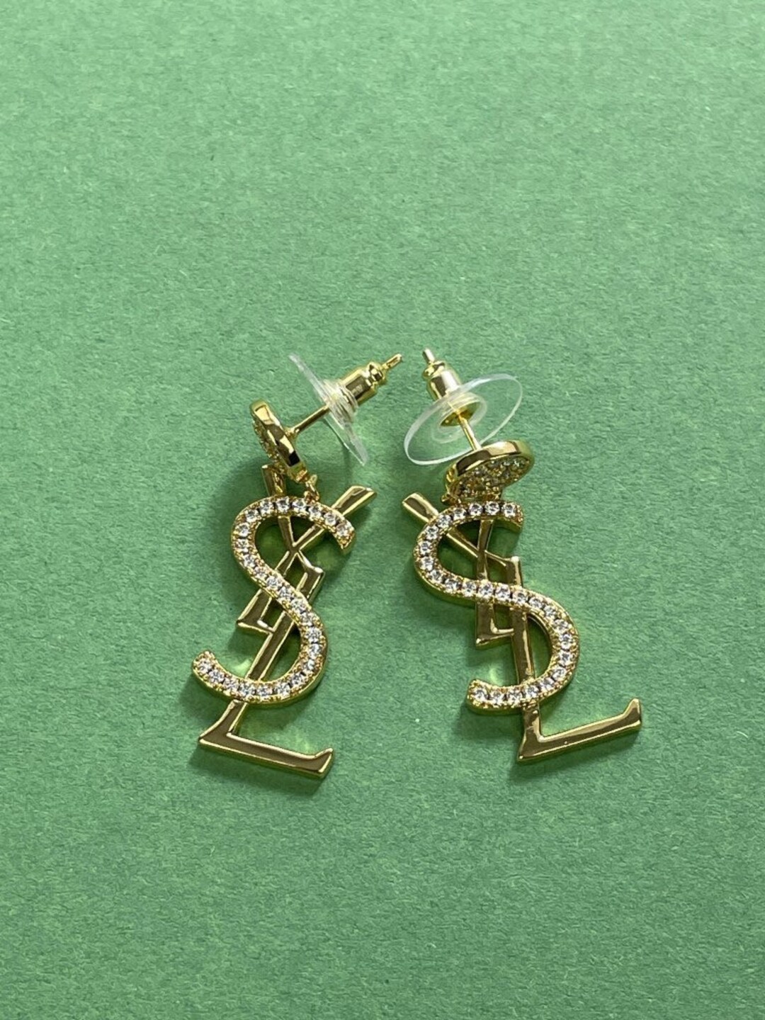Vintage Yves Saint Laurent Gold YSL Chic Earings - Etsy