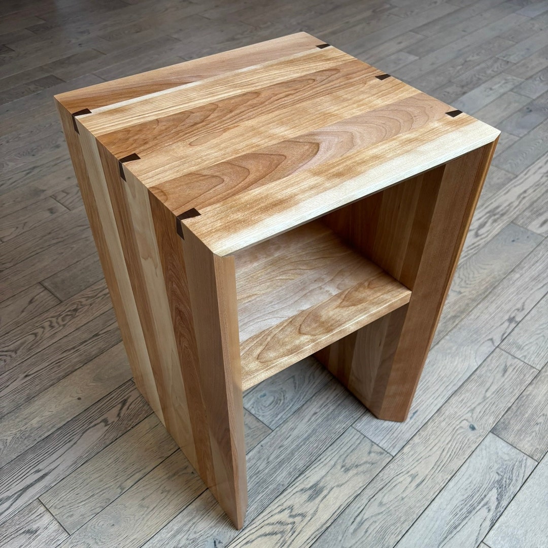 Modern Birch End Table/stool - Etsy