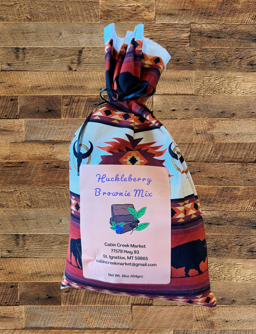 Huckleberry Brownie Mix in a Cute Handmade Bag - Etsy