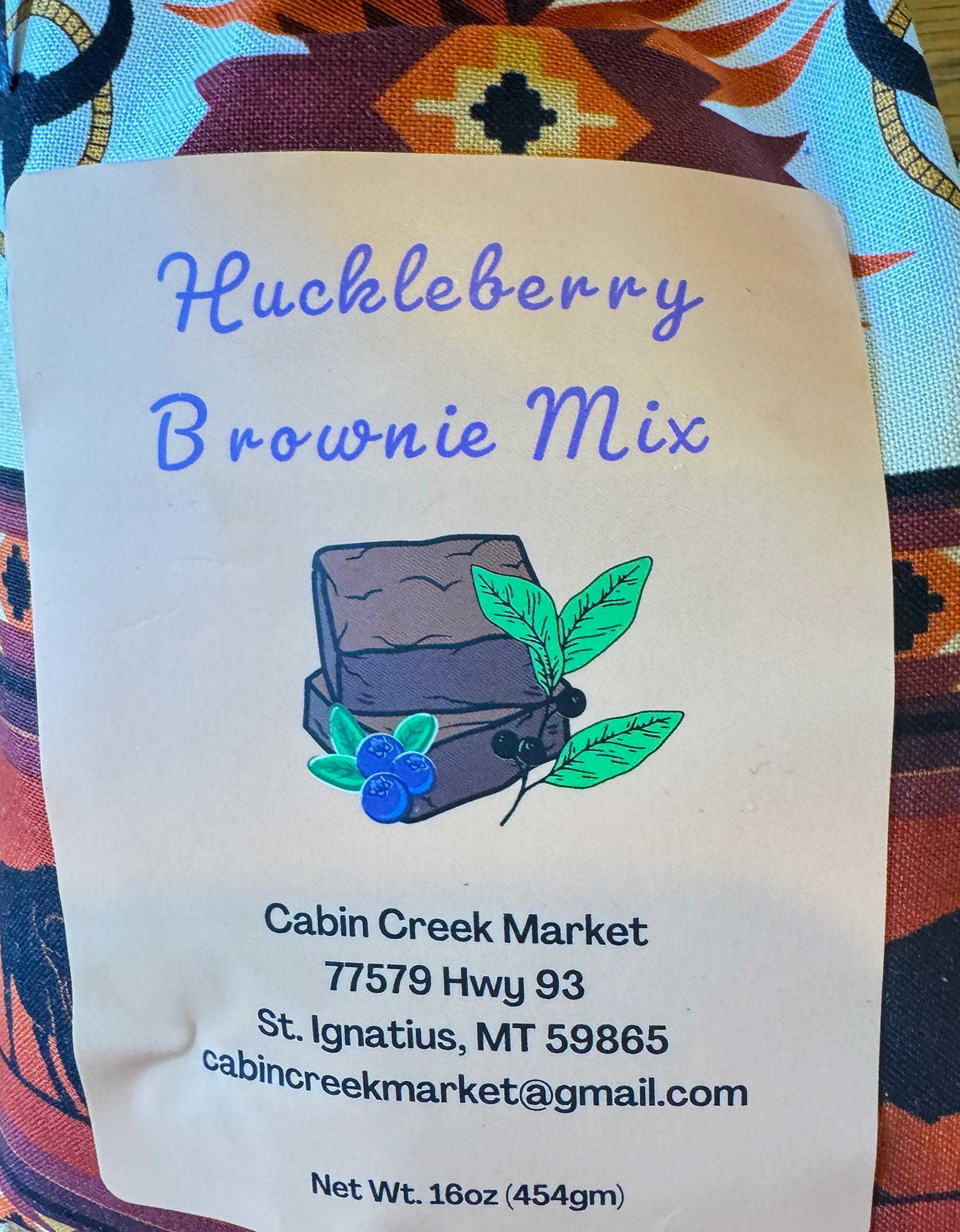 Huckleberry Brownie Mix in a Cute Handmade Bag - Etsy