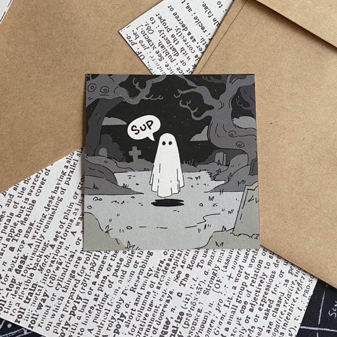 Sup Ghost Sticker - Etsy