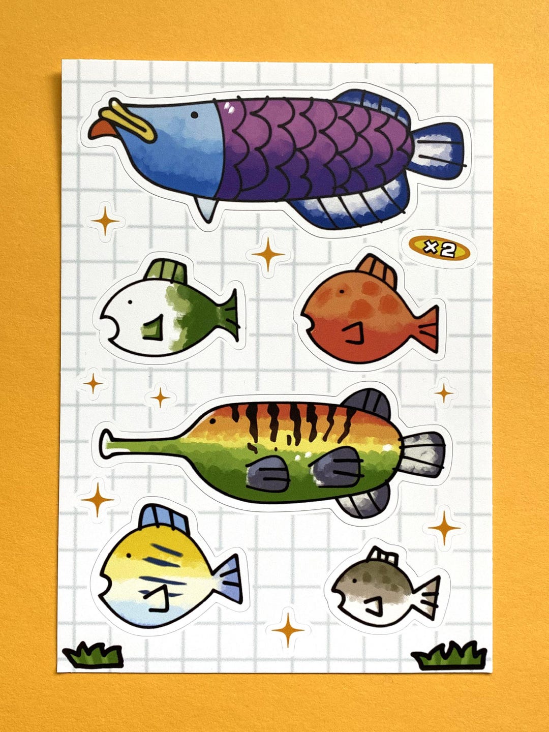 Wii Play Fish Stickers - Etsy