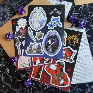 Baulders Gate 3 Astarion & Karlach Sticker Sheet - Etsy