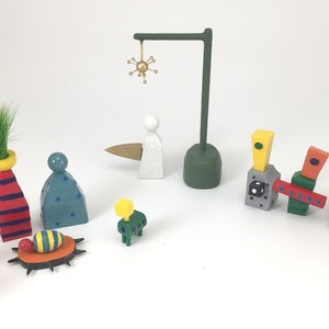 Colorful Nativity Set Abstract Modern Nativity Handmade - Etsy