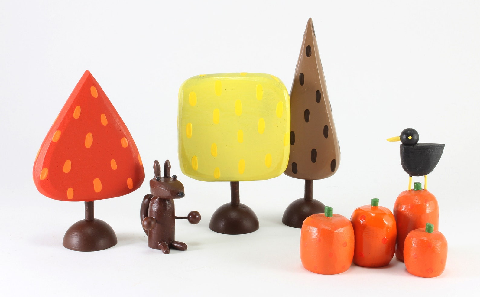 Build Your Own Fall Scene Autumn Leaves Squirrel - Etsy